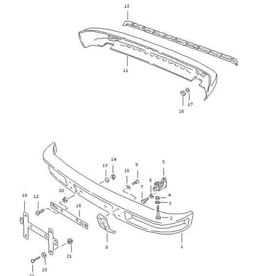 FOR PORSCHE: 477807113, 477 807 113 - READY TO SHIP - (FRONT BUMPER)